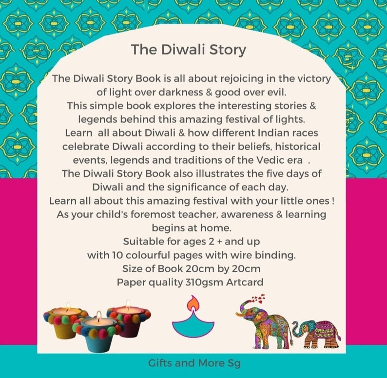 The Diwali Story Book for Kids, Diwali - Etsy