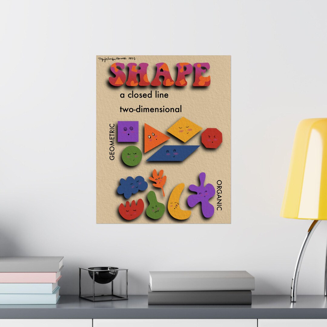 Shape | Elements of Art | Poster Print | Art Classroom | Art Teachers ...