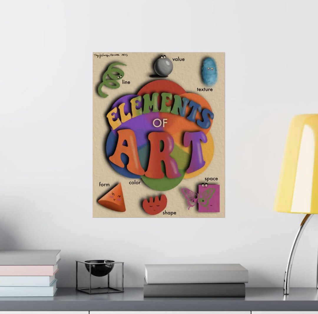 Elements of Art SET | Digital PDF Instant DOWNLOAD | Poster | Art ...
