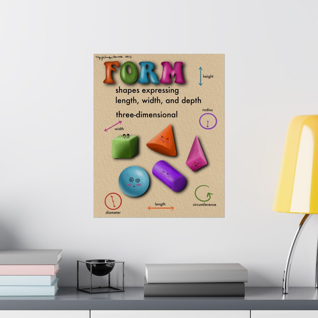 Form | Elements of Art | Poster Print | Art Classroom | Art Teachers ...