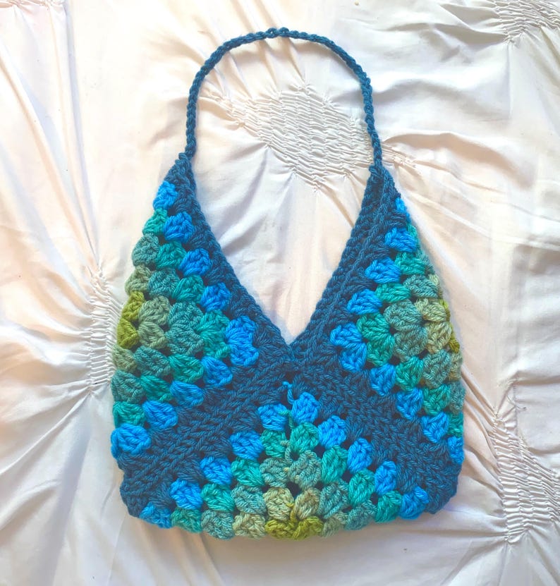 Three Granny Square Bag - Etsy