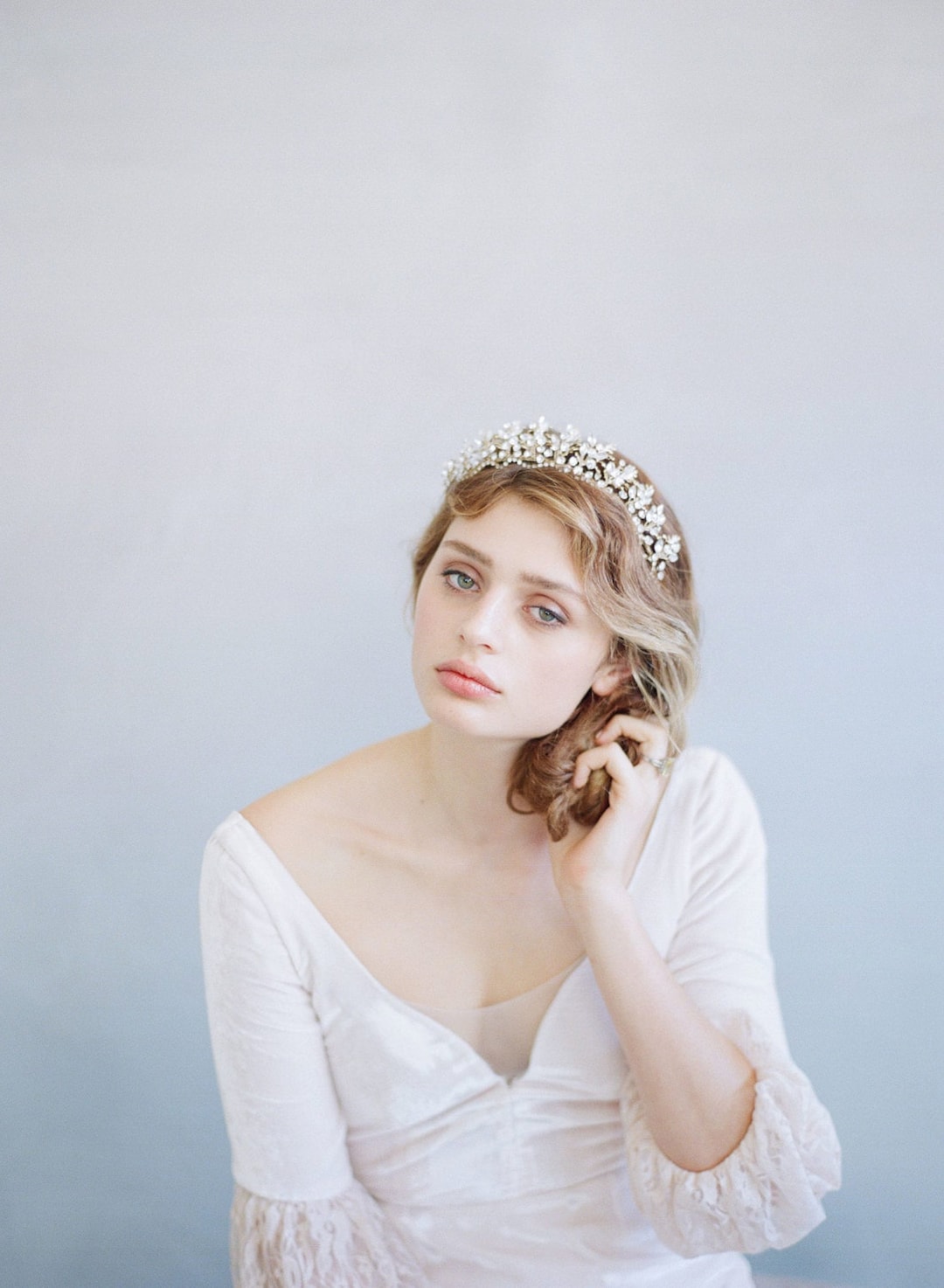 Bridal Tiara - Fern Charm and Navette Crystal Tiara Crown - Style 754 ...