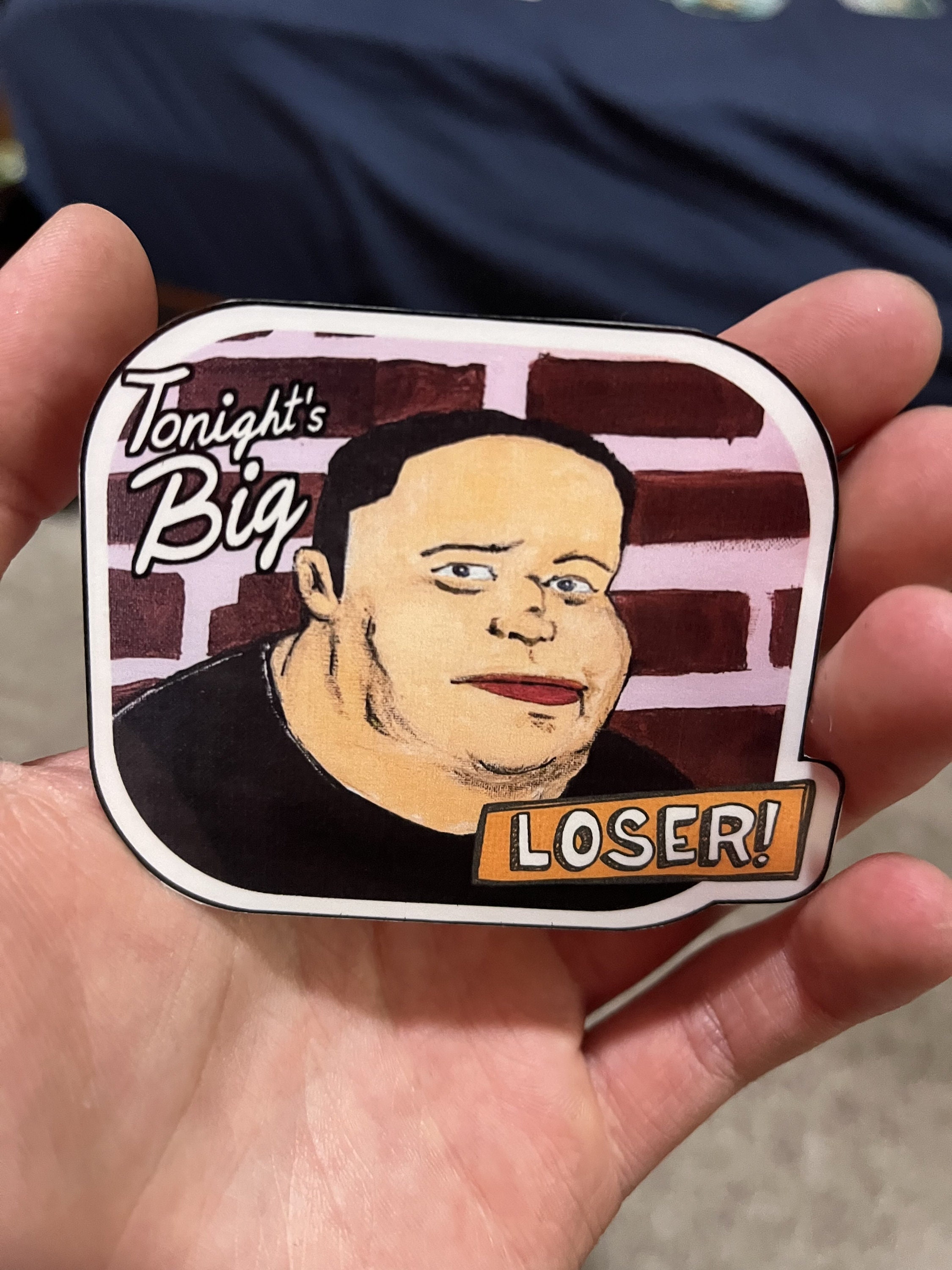Tonight's Big Loser Sticker Laminated (impractical Jokers) - Etsy