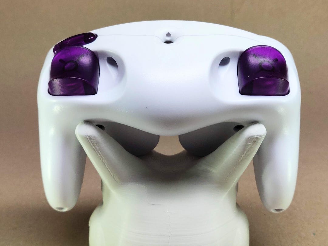 Transparent Purple OEM Left and C Sticks for Gamecube Controller, Personalized Transparent ABXY ...