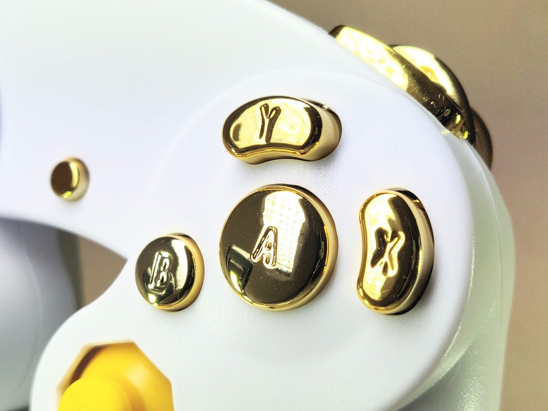 Custom Chrome Gold Face Buttons for Gamecube Controller, Personalized ...