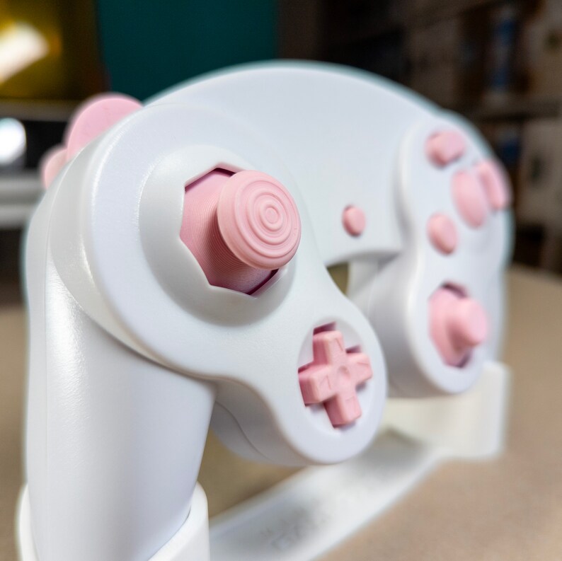 Sakura Pink OEM Like Buttons for Gamecube Controller, Personalized ABXY, Z, LR Triggers, D-pad ...