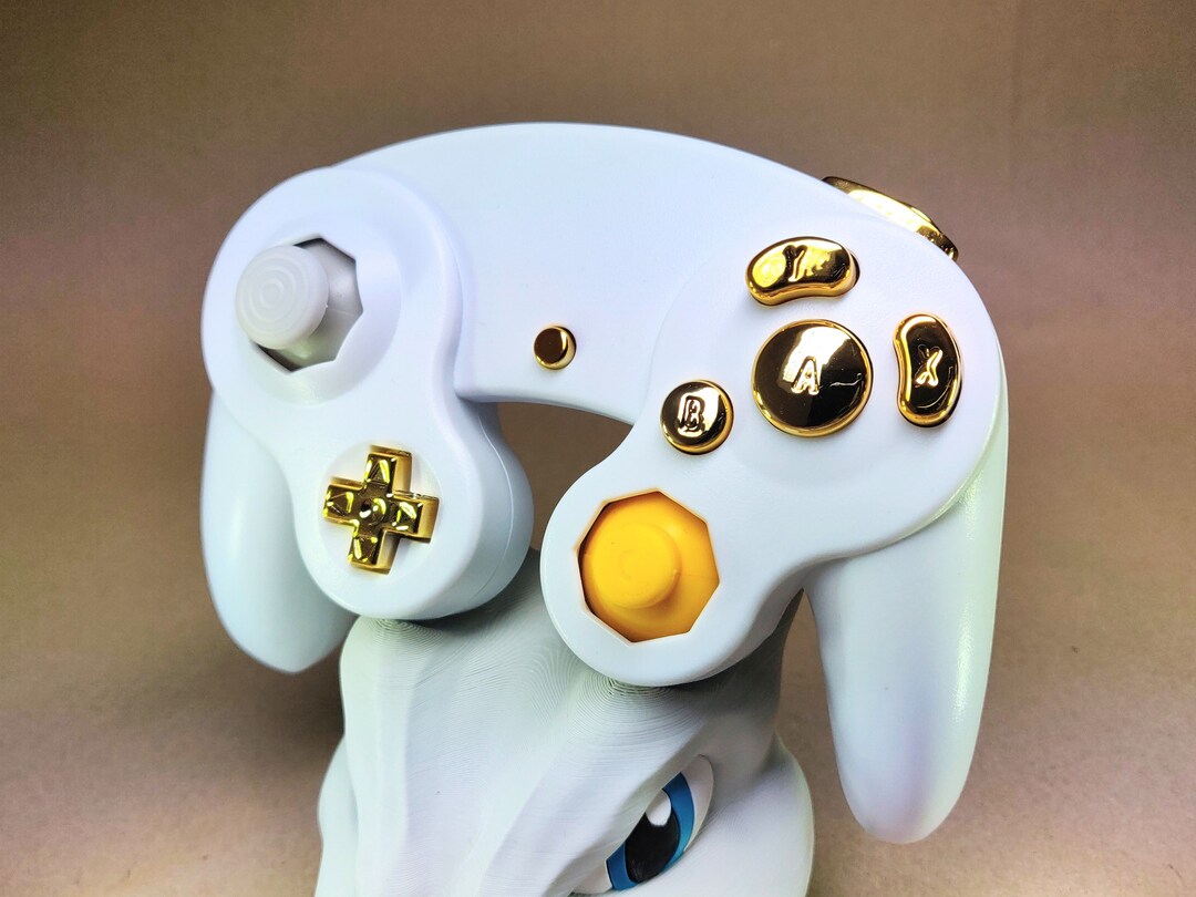 Custom Chrome Gold Buttons for Gamecube Controller, Personalized ABXY ...