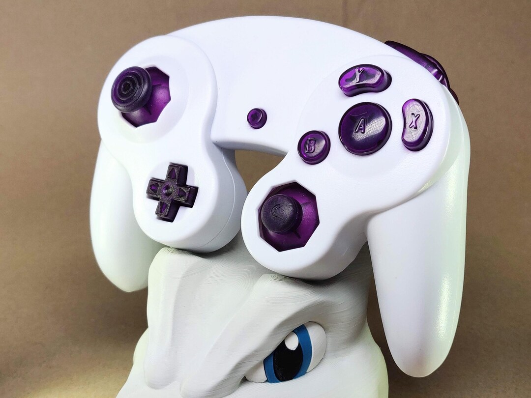 Modded Transparent Purple ABS Buttons and Rubber Sticks for Gamecube ...