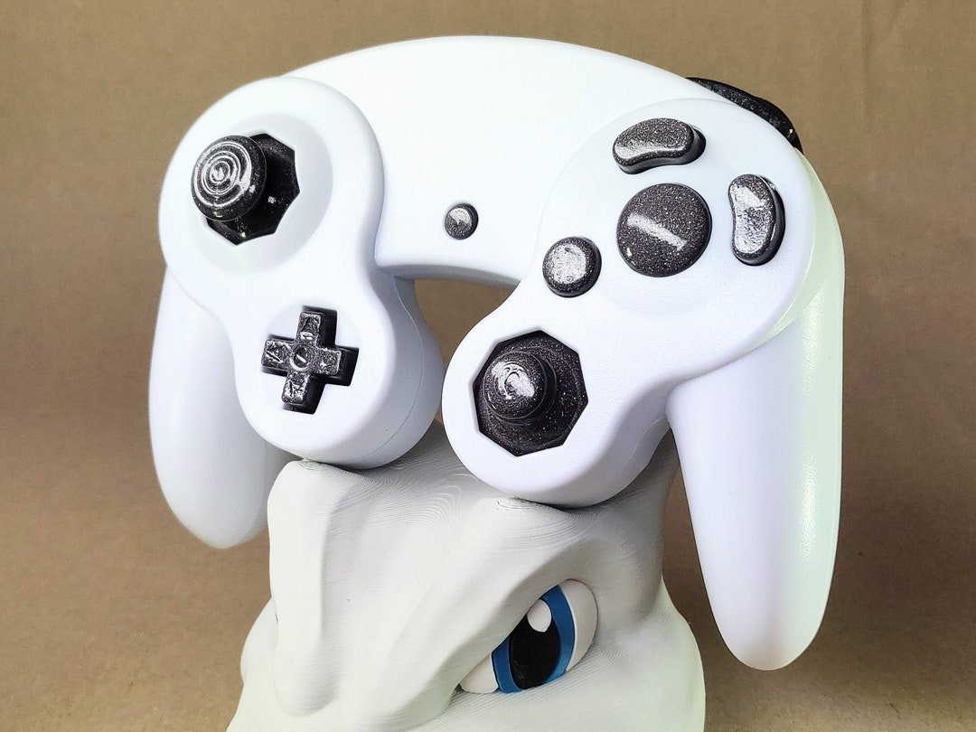 Varnished Graphite Black Buttons for Gamecube Controller, Shorter Bald ...