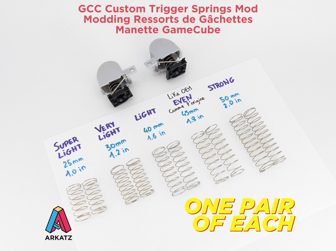 One Pair of Each Gamecube Controller Custom Springs to Mod Triggers ...