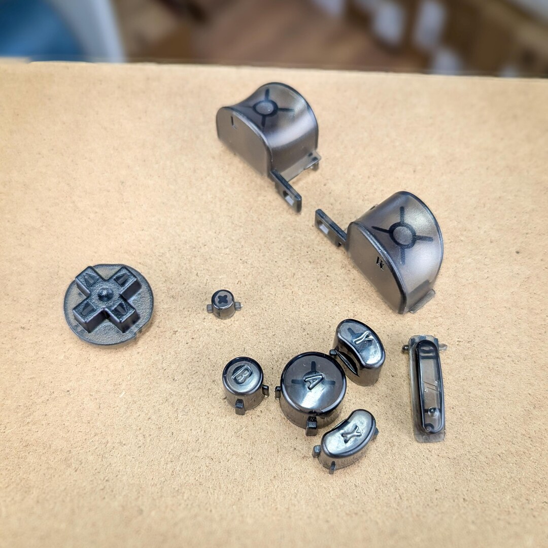 Transparent Black OEM Buttons for Gamecube Controller, Personalized ...
