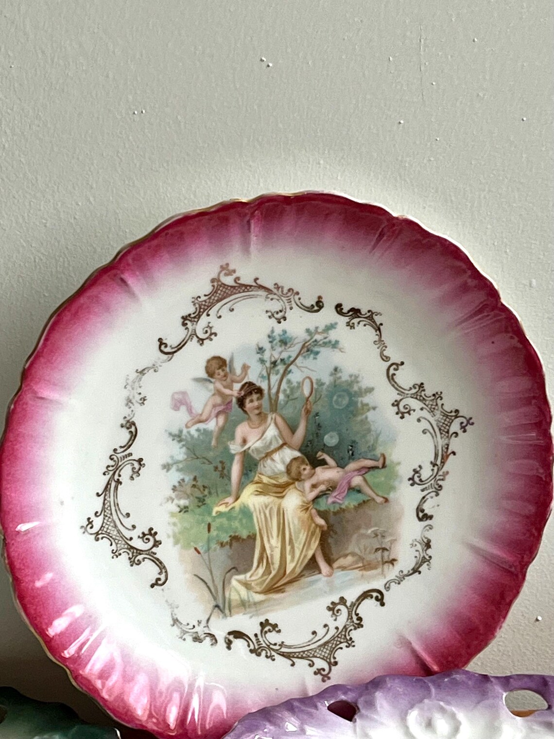 Rococo Style Plates in Various Colors and Shapes - Etsy