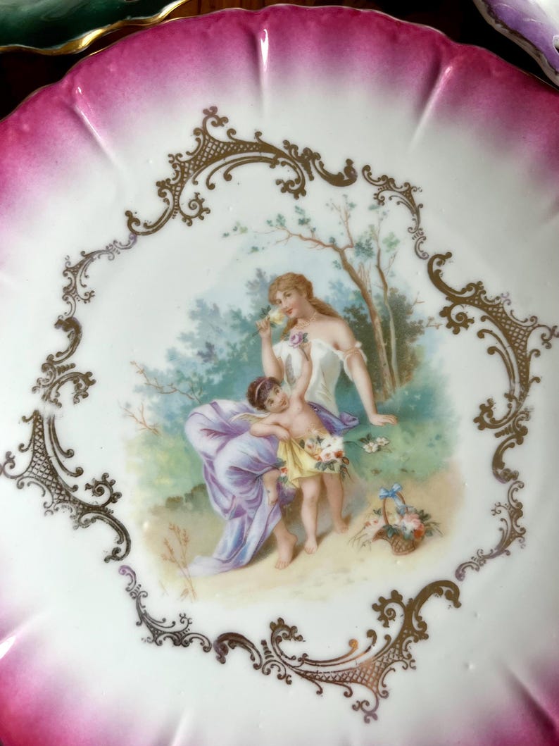 Rococo Style Plates in Various Colors and Shapes - Etsy