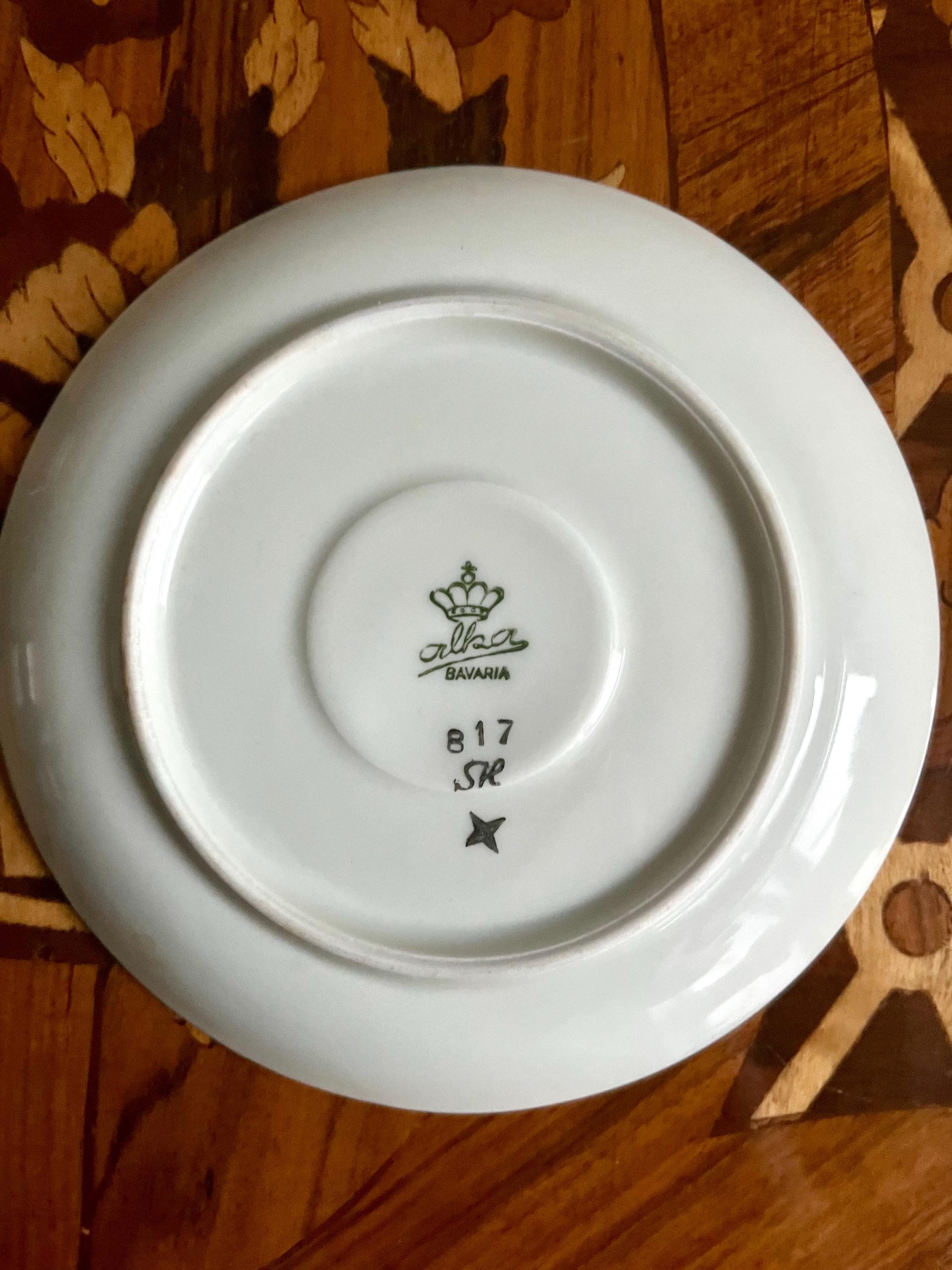 Alka Kunst Bavaria German Teacup and Plate With 22-carat Gold Plating ...