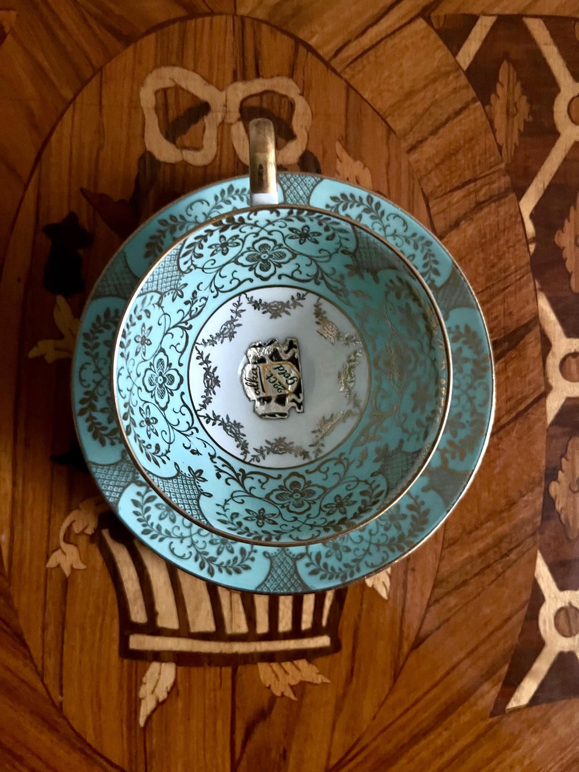 Alka Kunst Bavaria German Teacup and Plate With 22-carat Gold Plating ...