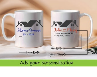 New Home Gift, Personalized New Home Mug, New Home Gift Basket, New ...