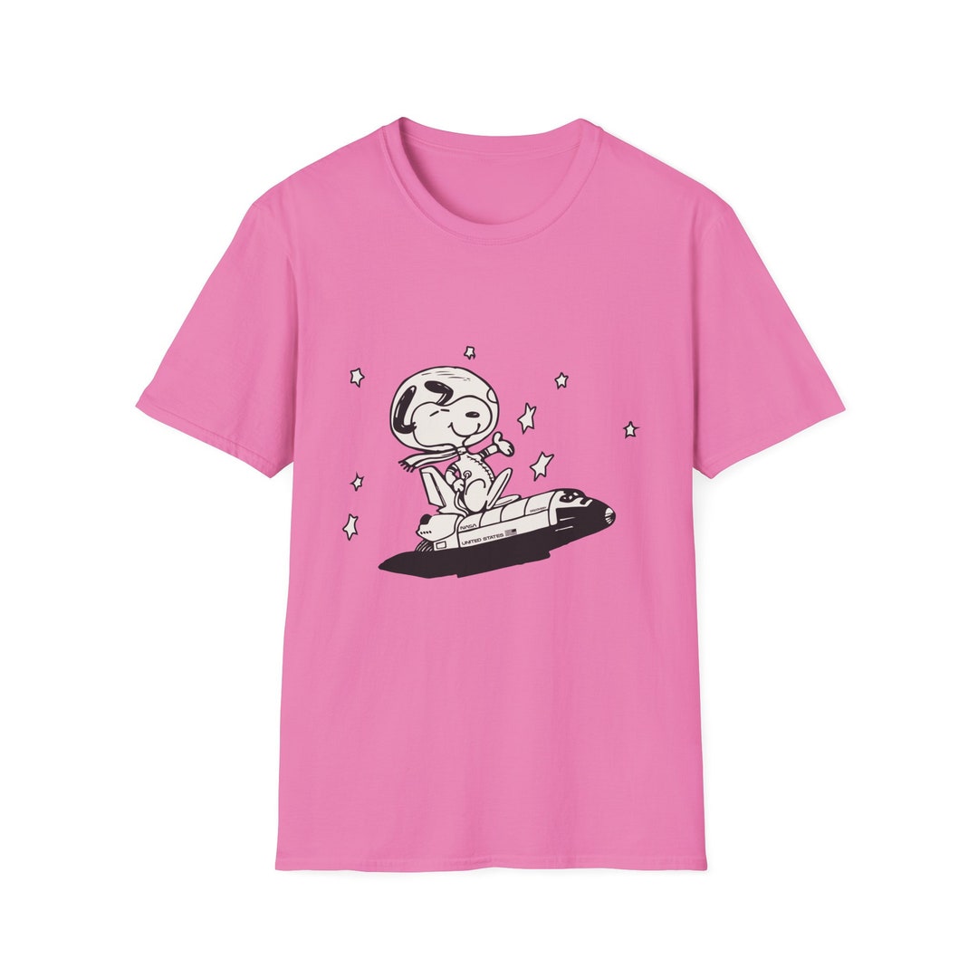 Snoopy, Snoopy Nasa , Snoopy Space Shuttle, Unisex Softstyle T-shirt - Etsy