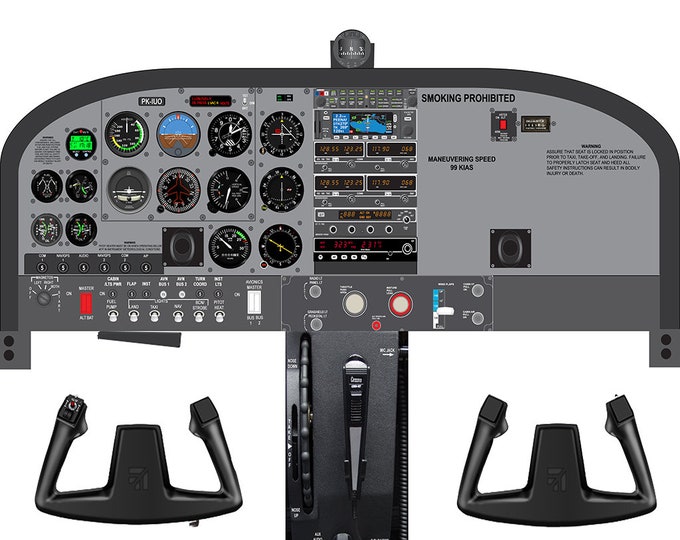 Cessna 172 Cockpit Poster: Analog & R Models (digital Download) - Etsy