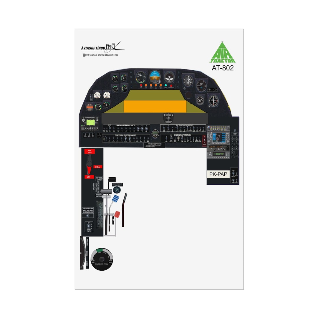 Air Tractor - AT802 Cockpit Poster Rolled Posters - Etsy