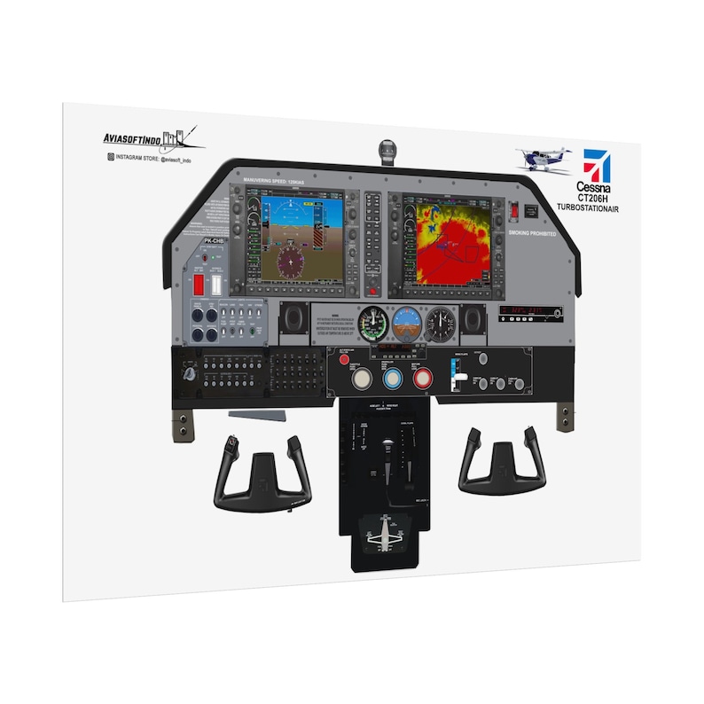 Cessna Stationair G1000 Cockpit Poster: Aviation Art Print - Etsy