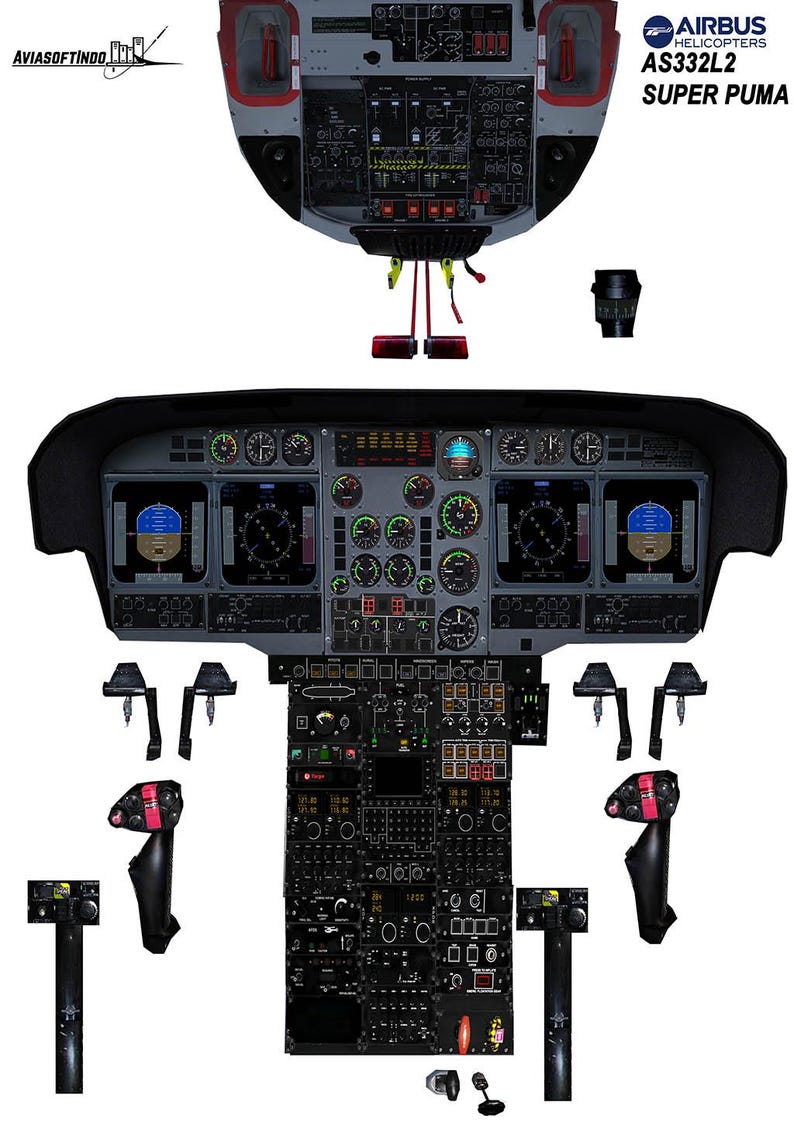 Airbus Helicopter AS332L2 NAS332L2 Super Puma - Digital Download ...