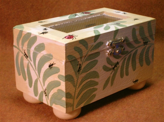 Fun Jewelry Box With Ants and Lady Bug Conversational Nature - Etsy
