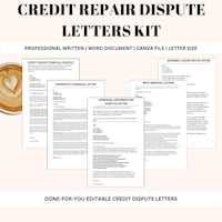 Debt Collection Dispute Letter, Printable Debt Dispute Letter, Debt ...