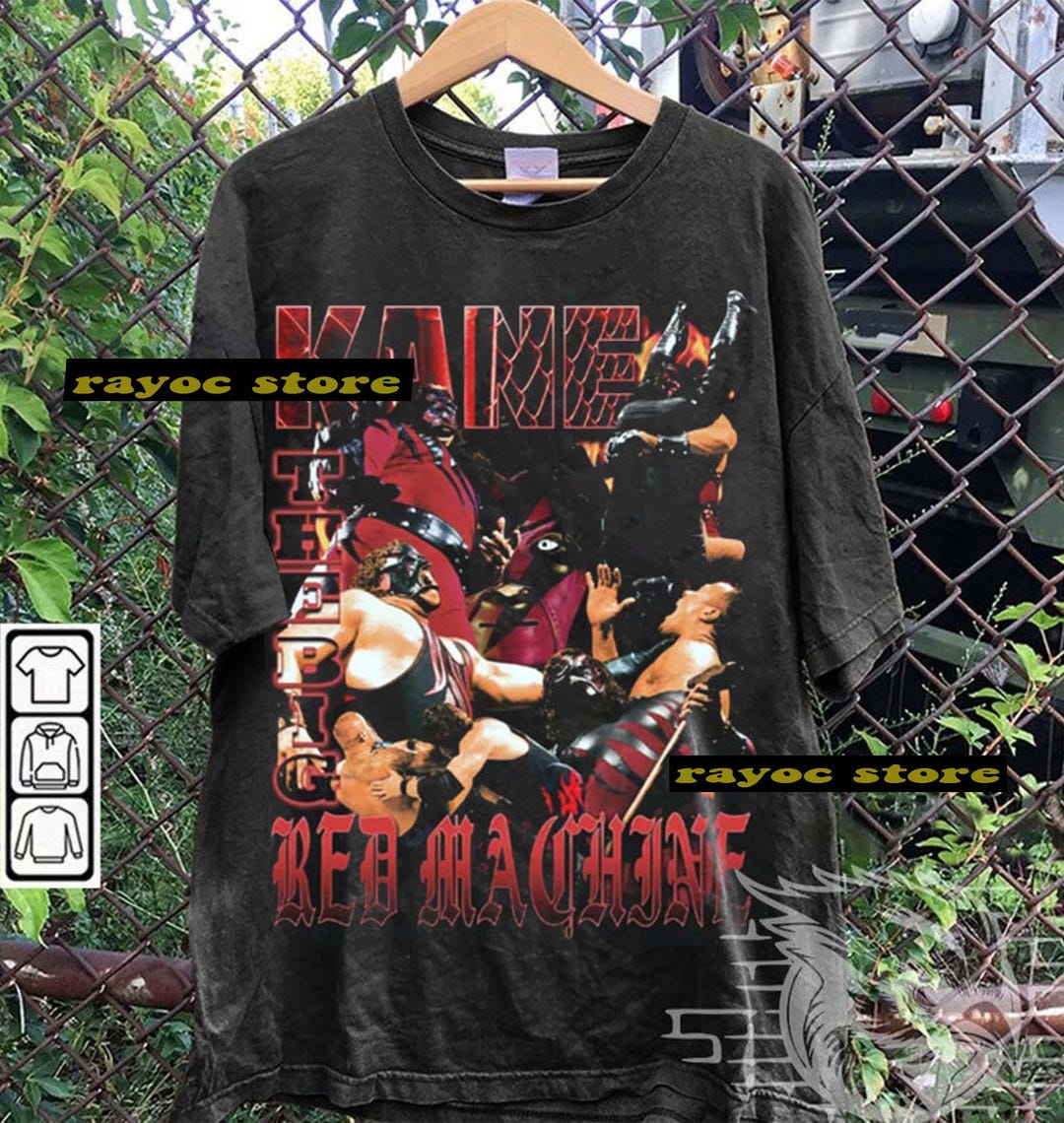 Vintage Bootleg Style Kane the Big Red Machine Shirt, Kane Wrestling T ...