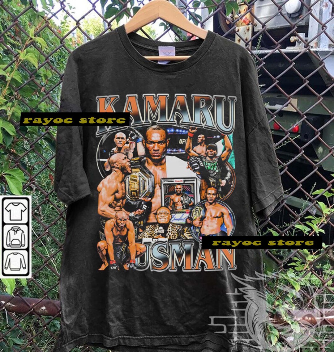 Kamaru Usman Vintage 90s Bootleg Style T-shirt, Retro Kamaru Usman ...