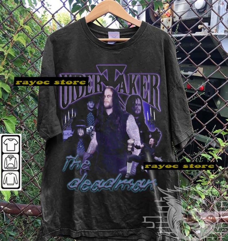 Vintage Bootleg Style the Undertaker Shirt, the Undertaker Wrestling T ...