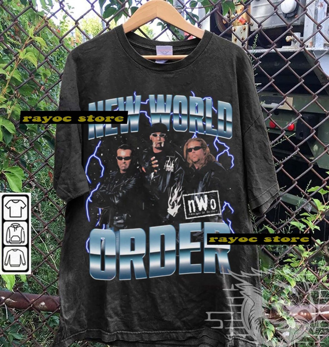 Vintage Bootleg Style Nwo New World Order Shirt, Nwo New World Order ...