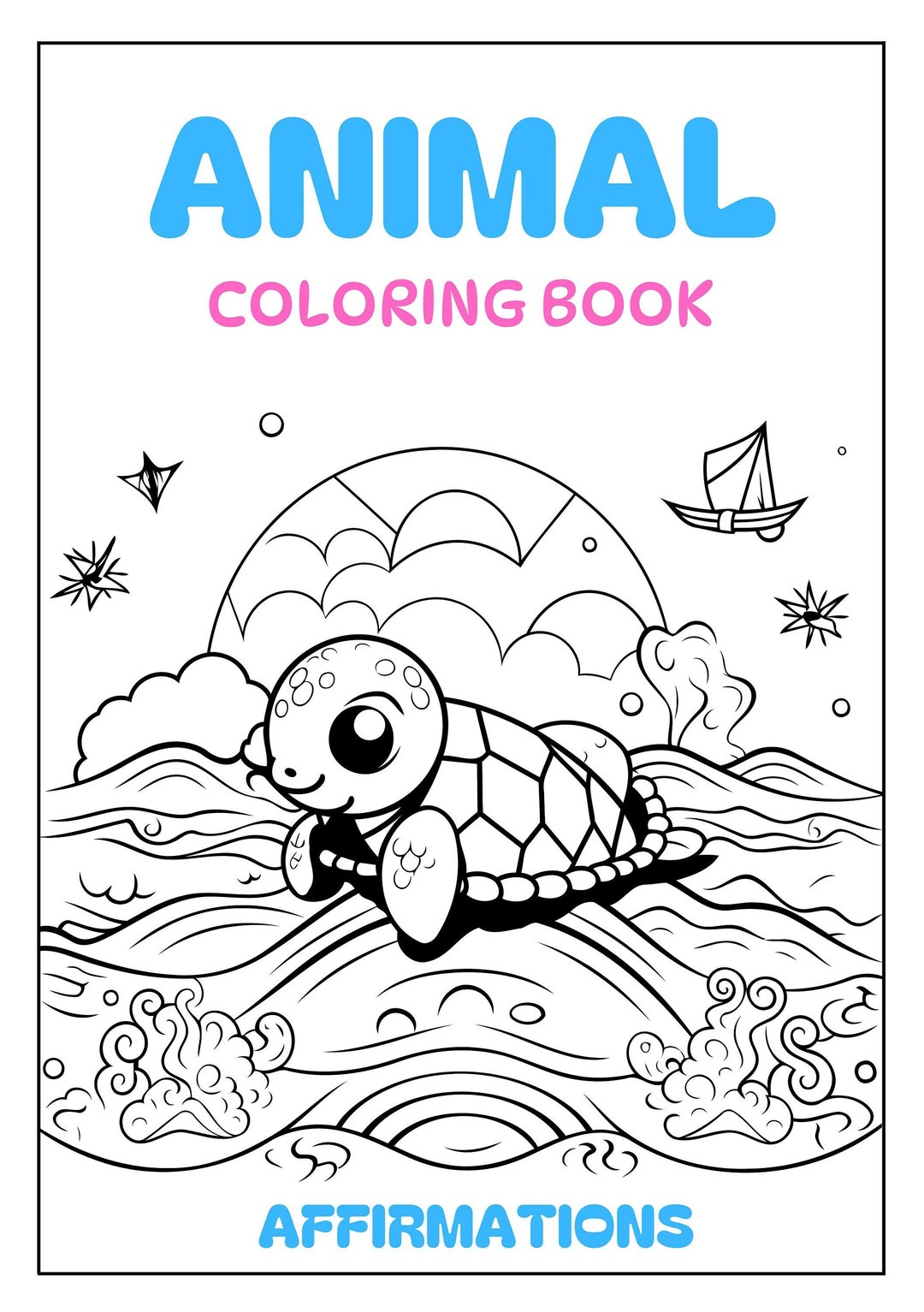 Kids Colouring Book (positive Affirmations) - Digital Downloads - Fun ...