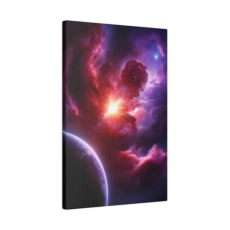 Red and Purple Supernova | Matte Canvas, Stretched, 0.75 - Etsy