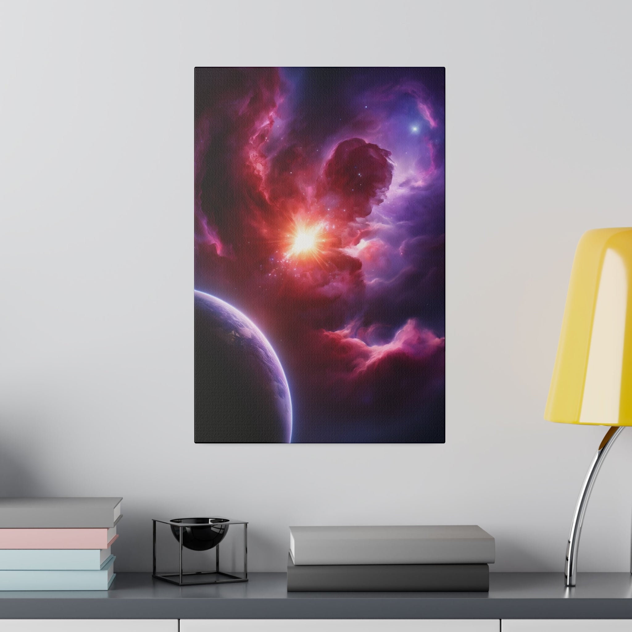 Red and Purple Supernova Matte Canvas, Stretched, 0.75 - Etsy