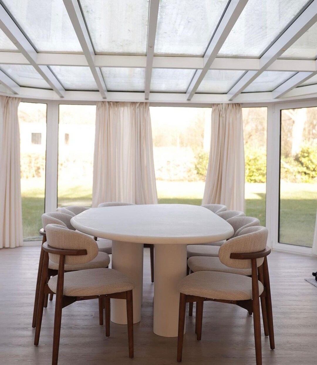 Solid Concrete Stone Organic Irregular Shape Dining Table - Etsy UK