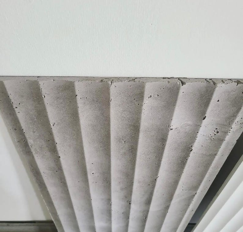 Solid Concrete Stone Fluted Wall Panels / Wall Tiles / Decorative Tiles ...