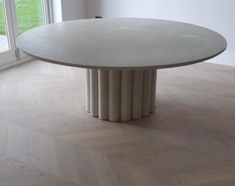 Solid Concrete Stone Organic Irregular Shape Dining Table - Etsy UK