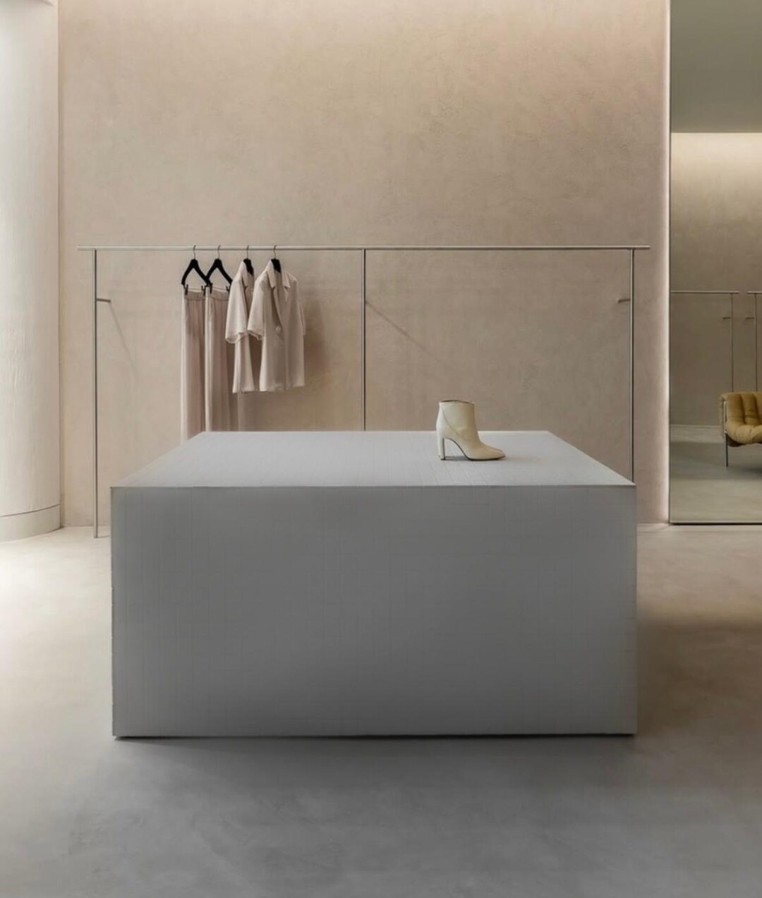 Microcement, Lime Plaster, Cement, Concrete Stone Look Square Store ...