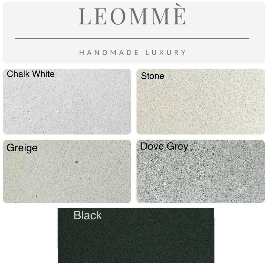 Solid Concrete Stone Pill Oval Shape Dining Table With Half Cylinder ...