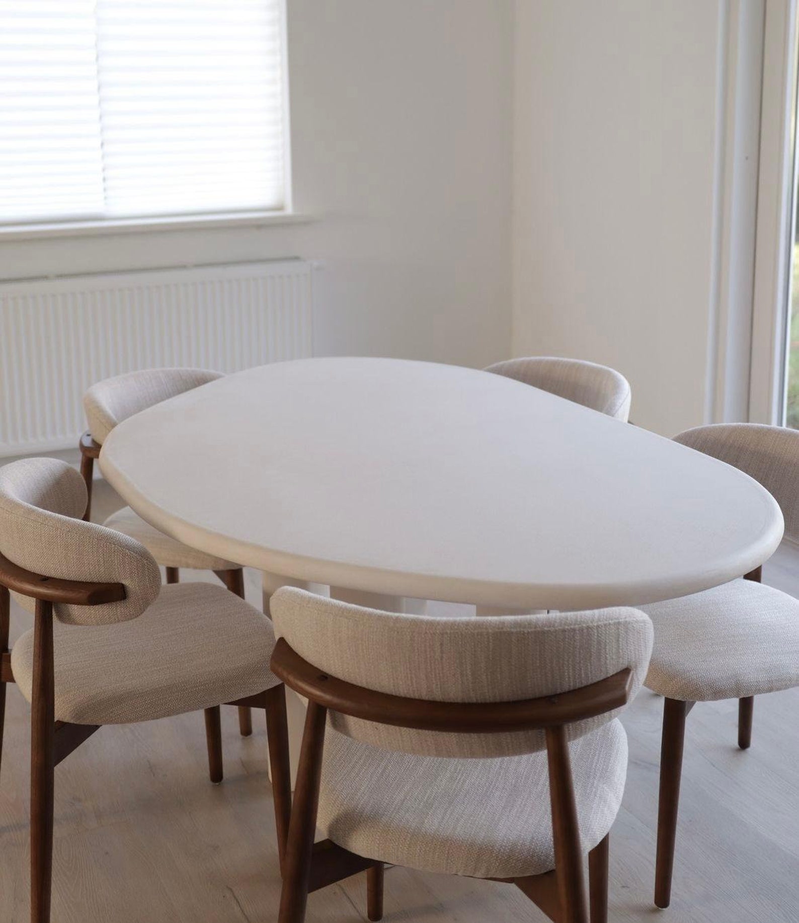 Solid Concrete Stone Organic Irregular Shape Dining Table - Etsy UK