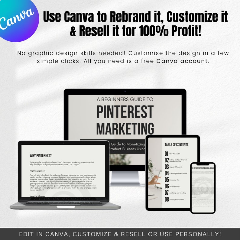 Beginners Guide to Pinterest Marketing MRR PLR | Resell Digital ...