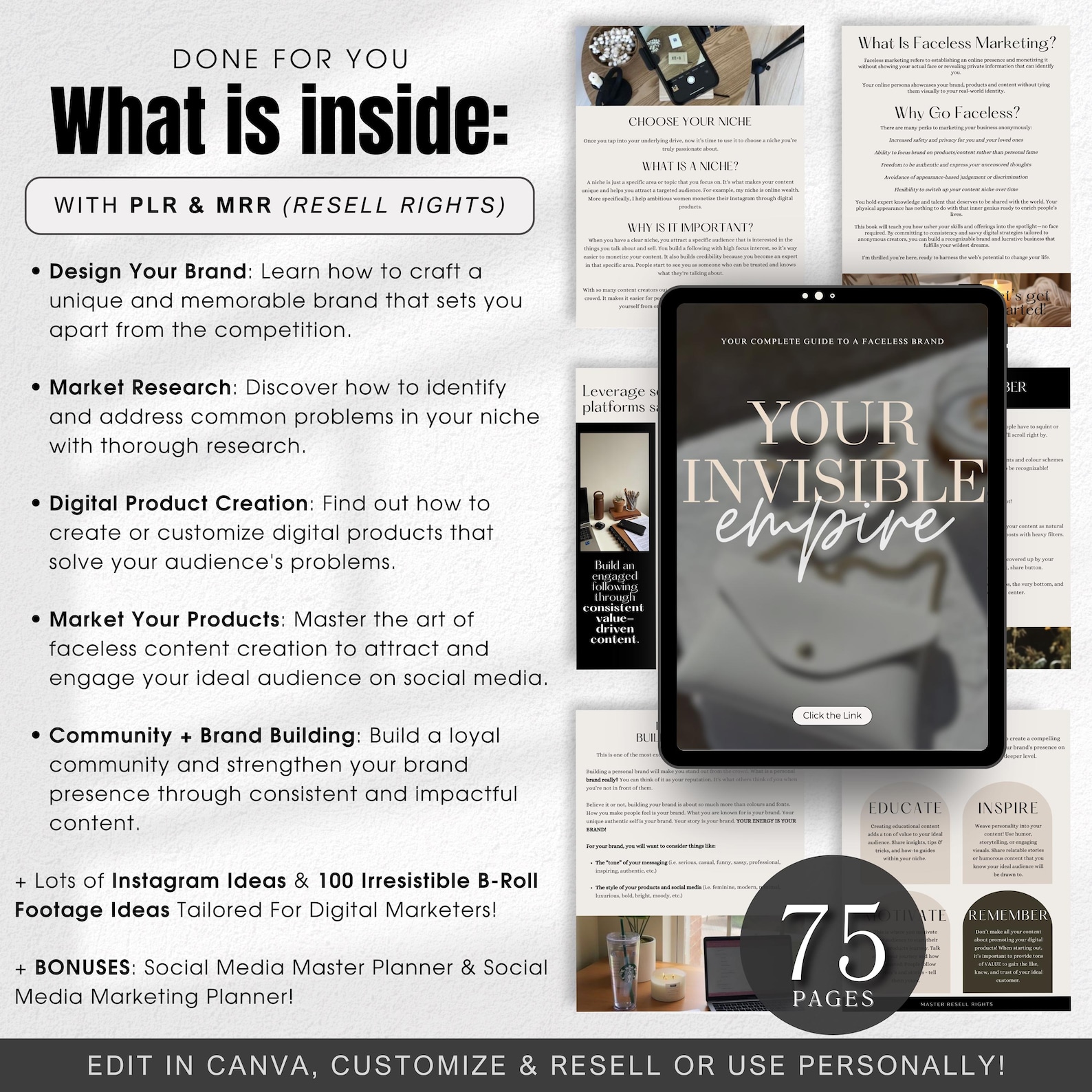 Your Invisible Empire, Faceless Brand Building Guide, Resell Branding ...