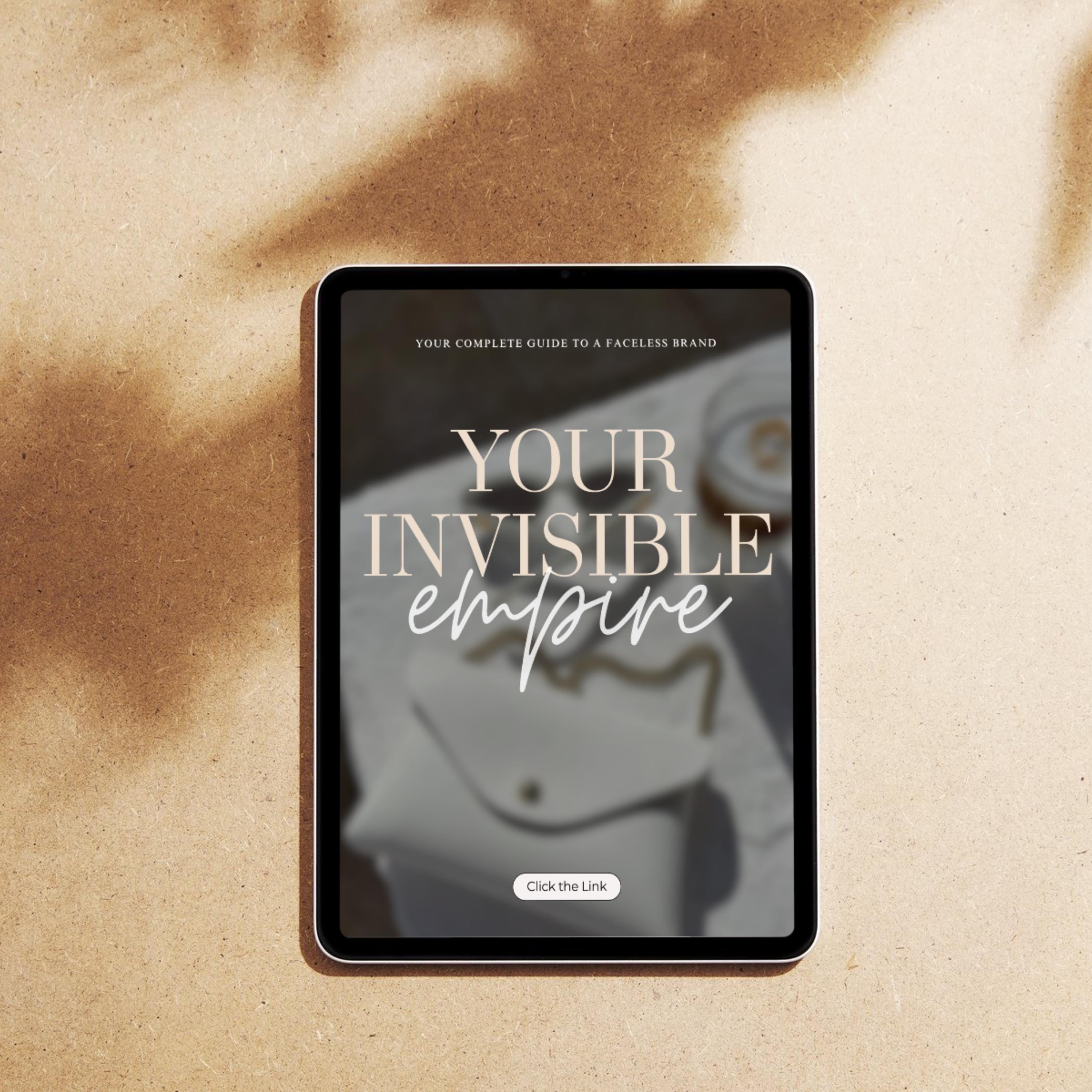 Your Invisible Empire, Faceless Brand Building Guide, Resell Branding ...