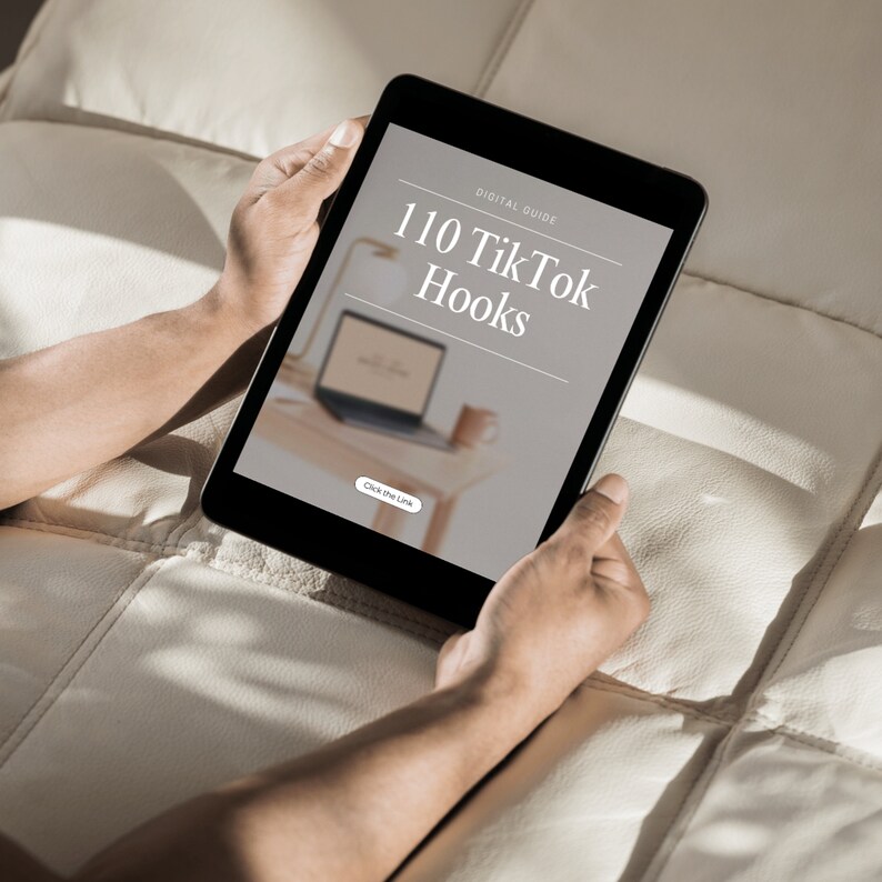 110 Tiktok Hooks Editable Ready-to-use Digital Guide | Social Media ...