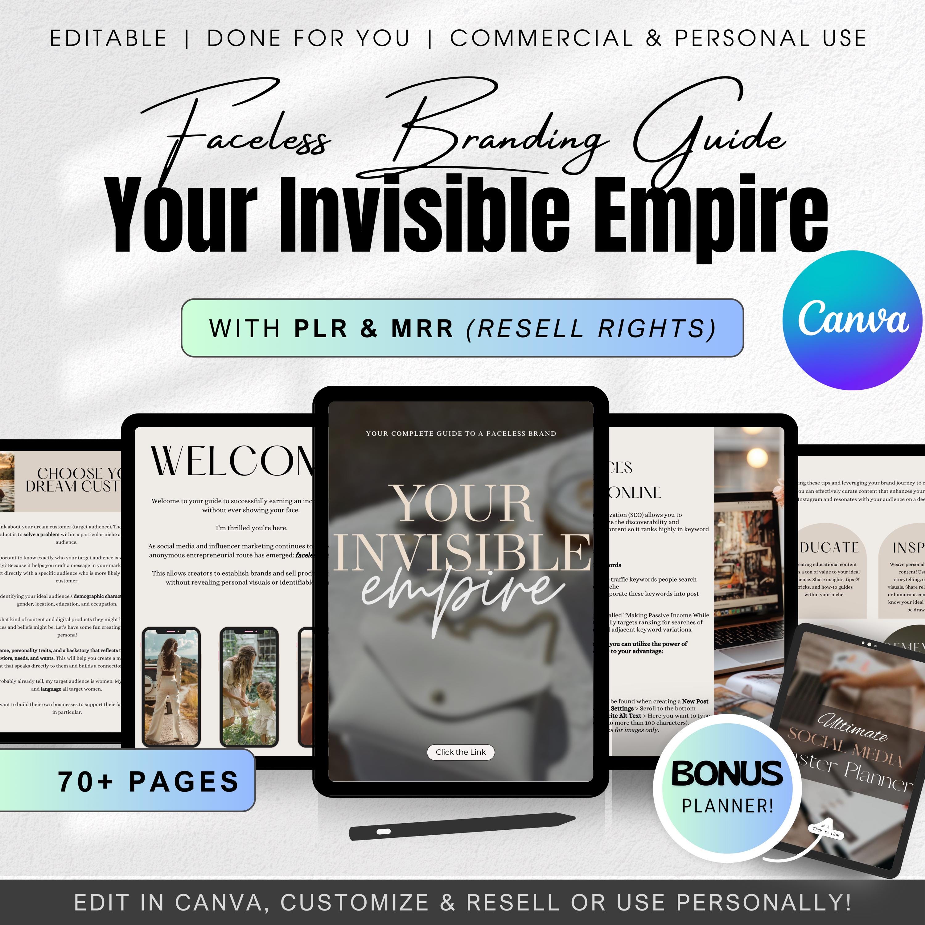 Your Invisible Empire, Faceless Brand Building Guide, Resell Branding ...