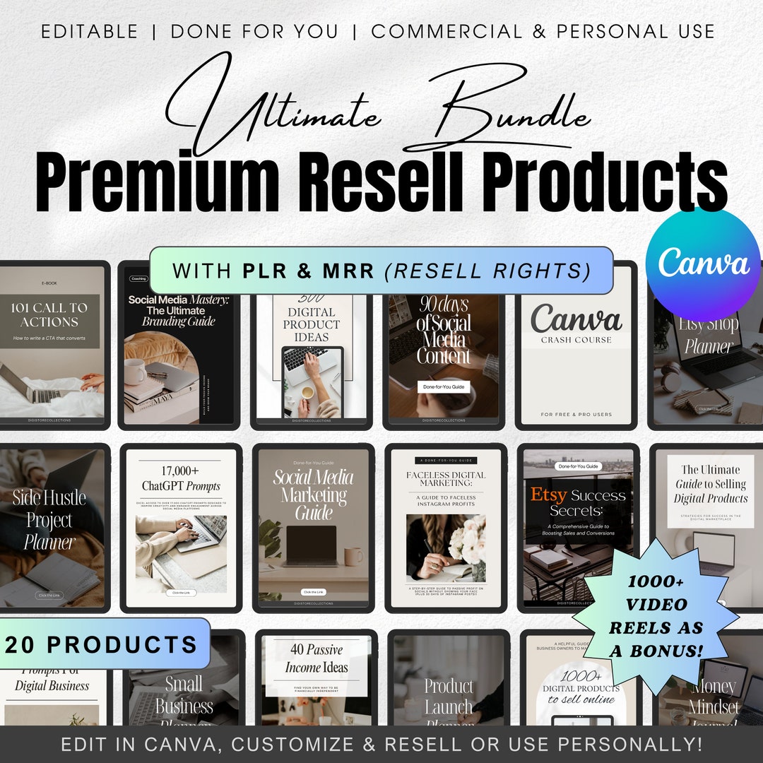 Buy Digital Product Resell Vault PLR MRR Bundle Private Label Rights ...