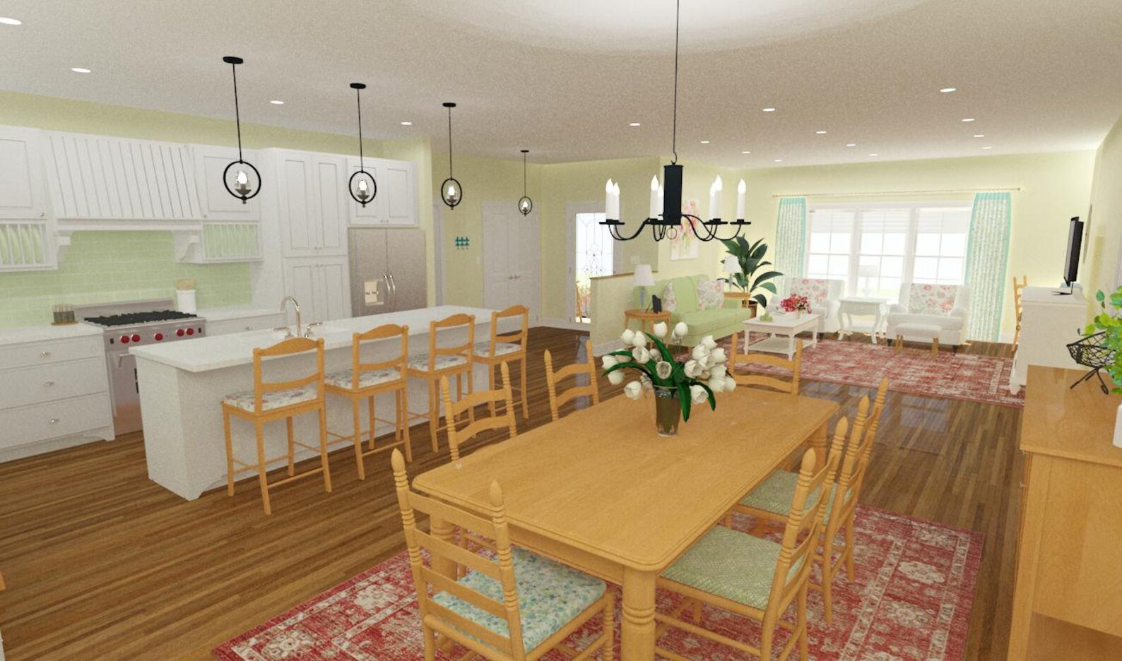English Cottage Open Concept 3BR/2BA 1,844 Sf - Etsy