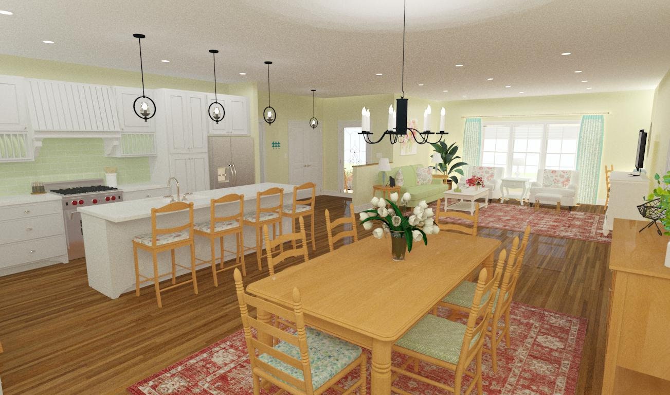 English Cottage Open Concept 3BR/2BA 1,844 Sf - Etsy