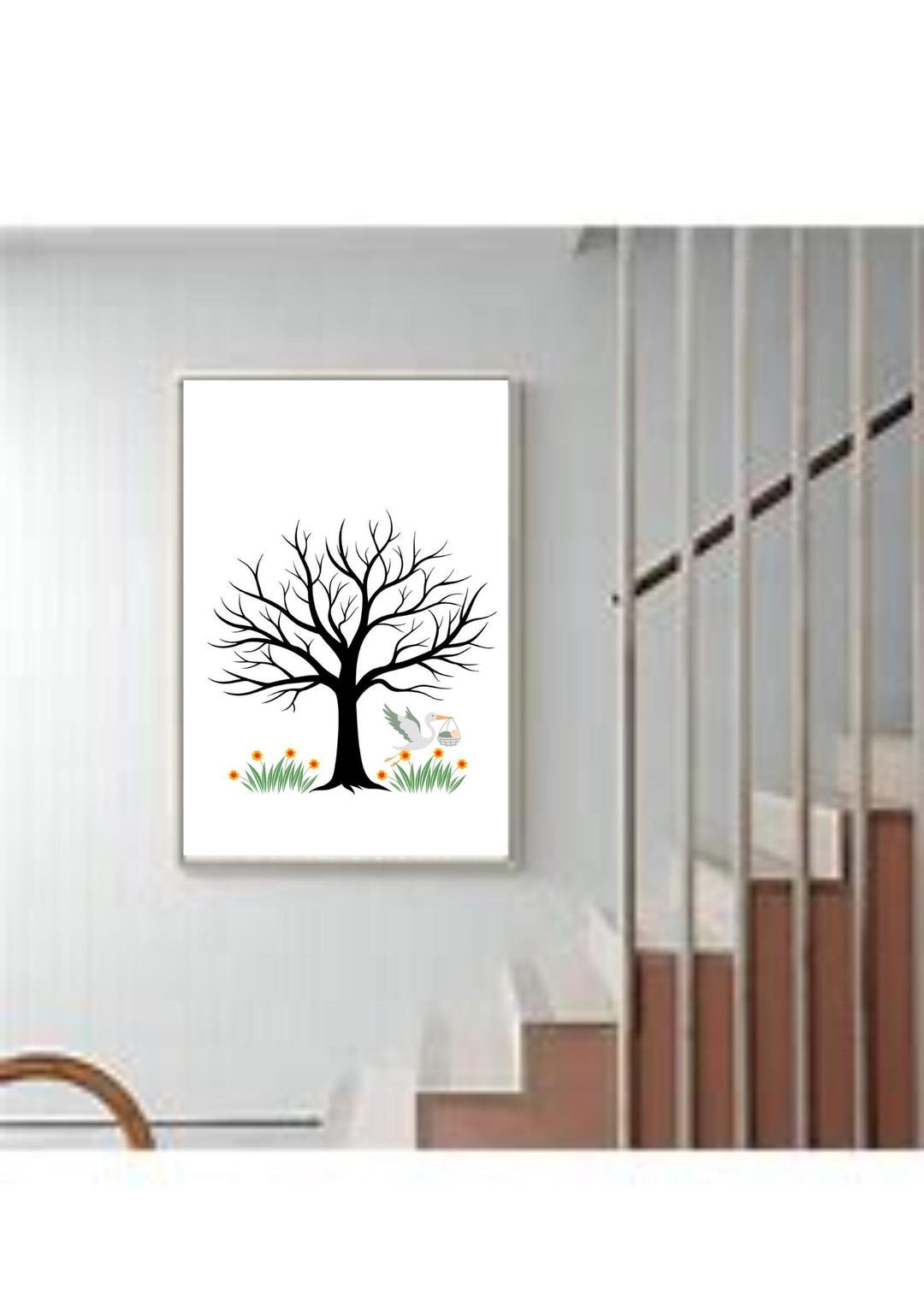 Fingerprint Tree | Baby Shower Signatures | Personalized Guest Favors ...