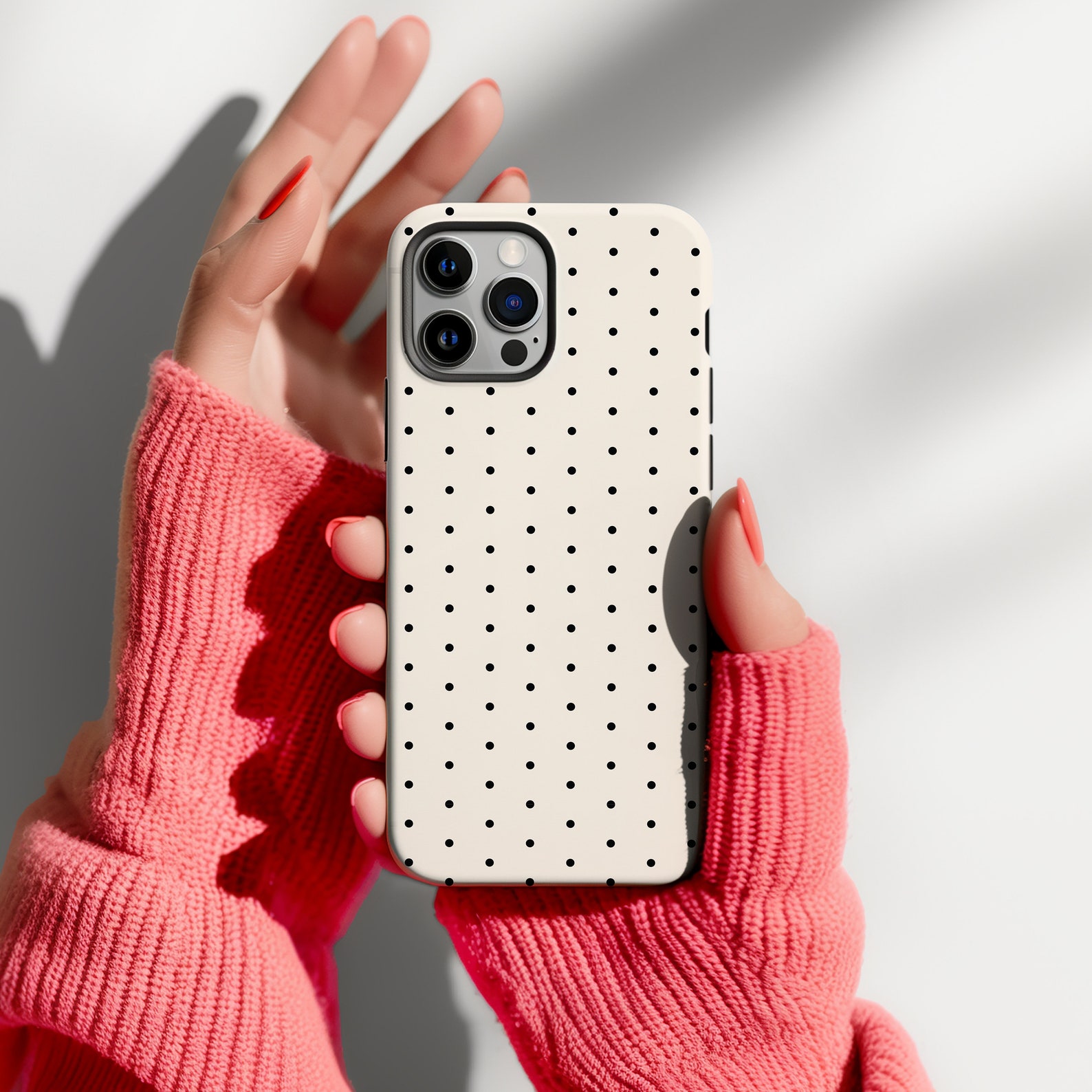 Charming Polka Dot Phone Case for iPhone 15 14 13 12 11 X XR 8pro Max ...